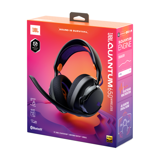 JBL Quantum 650 | Fone de ouvido sem fio para jogos multiplataforma