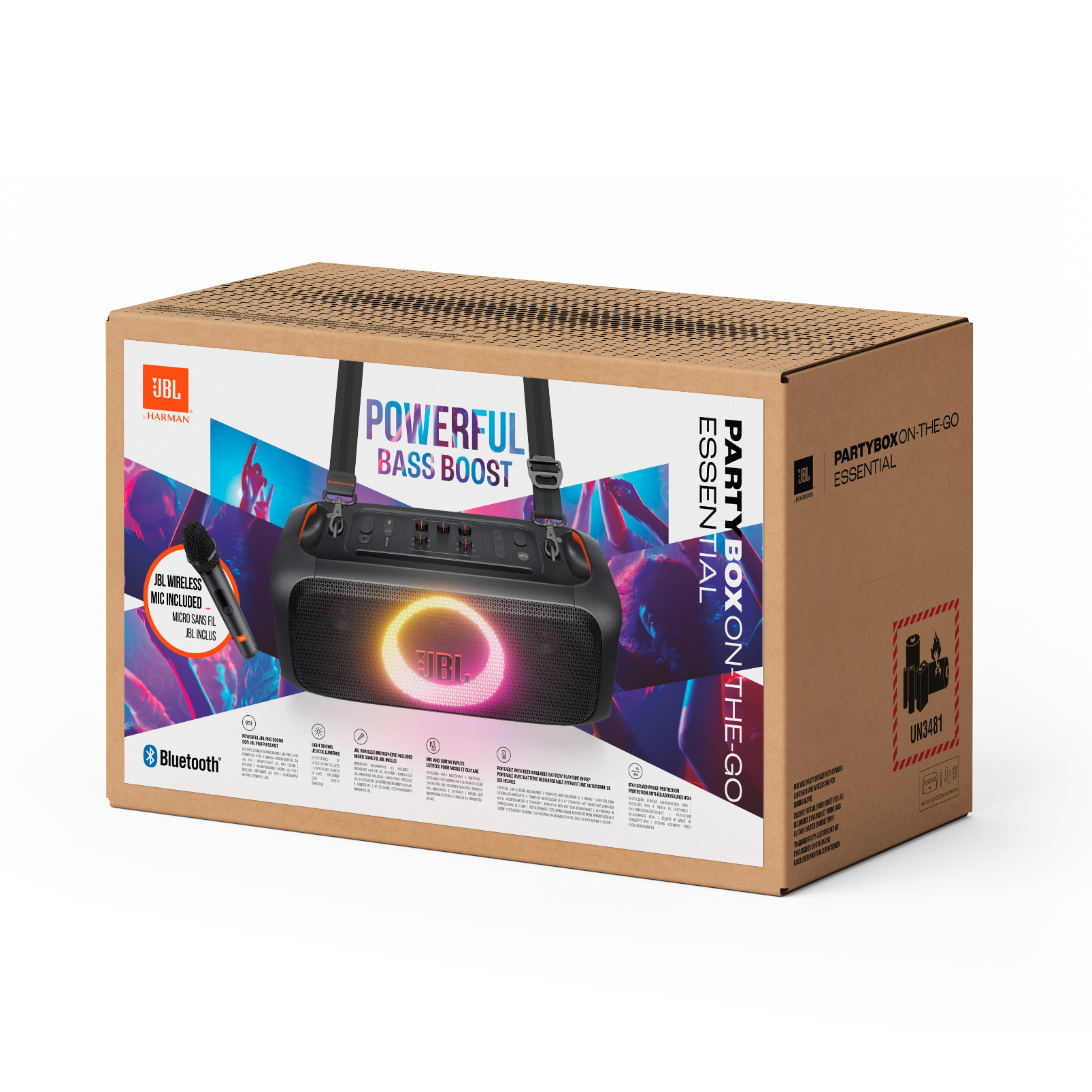 JBL PartyBox On-the-Go Essential | Caixa portátil com luzes