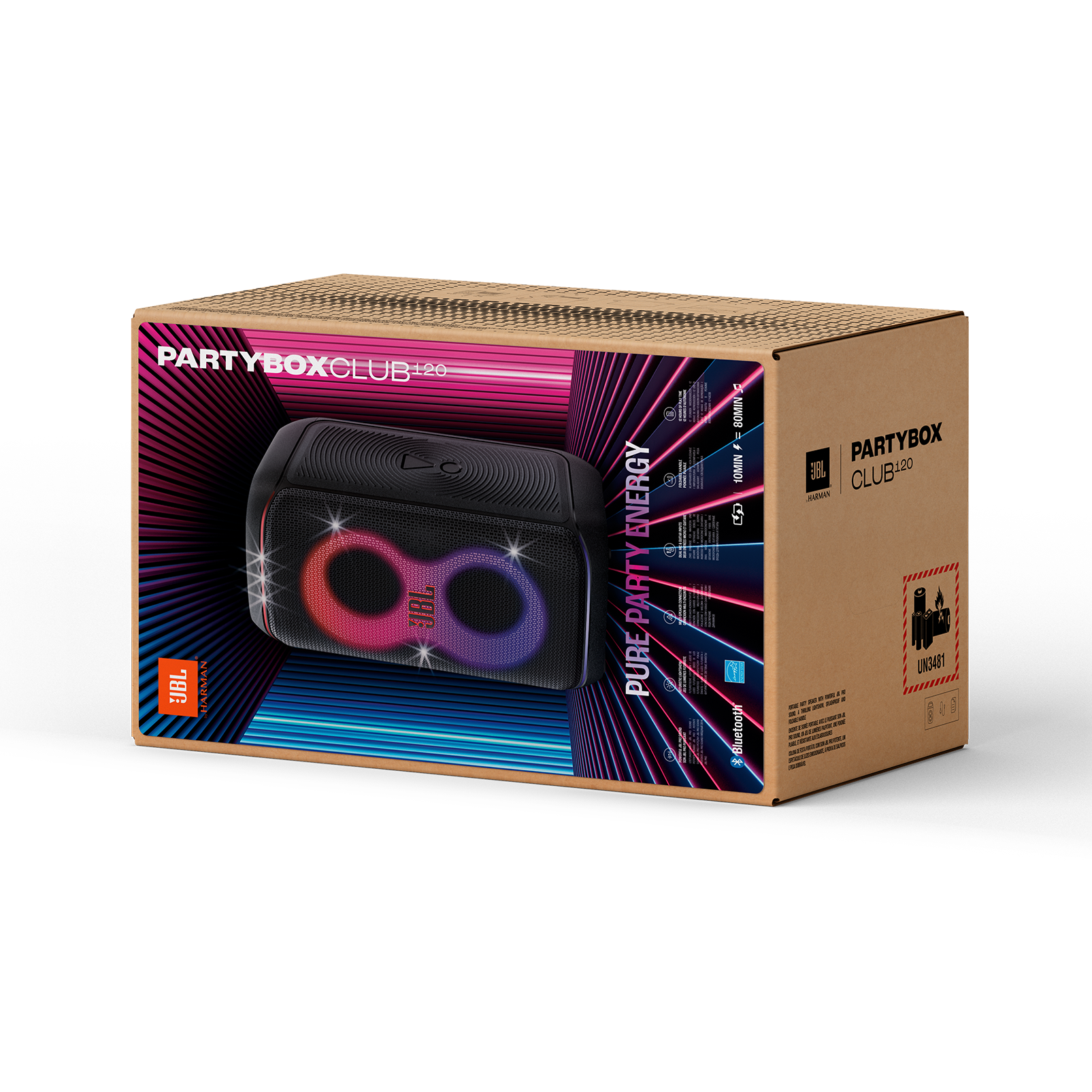 JBL PartyBox Club 120 | Potência e som incomparável