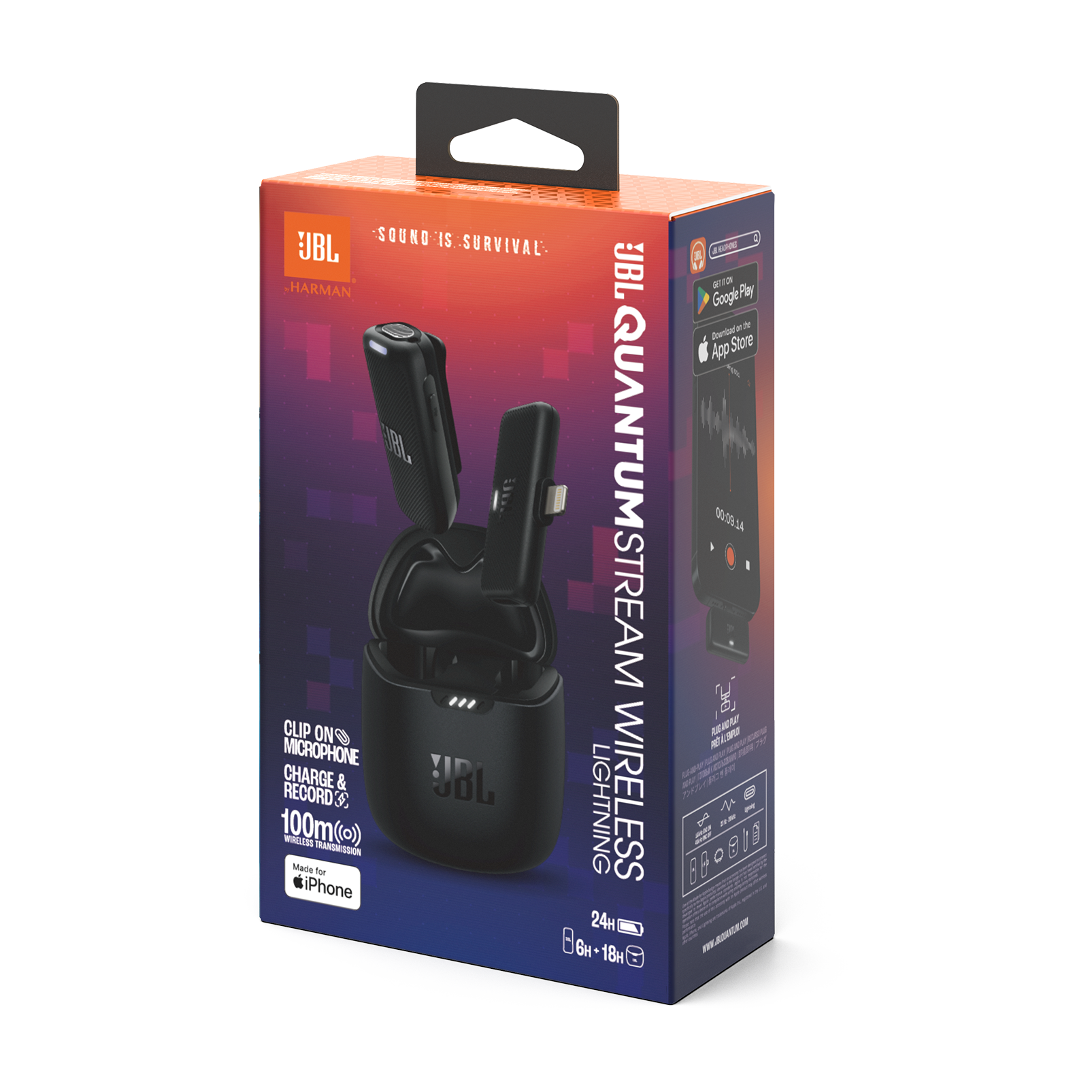 JBL Quantum Stream Wireless Lightning | Microfone sem fio