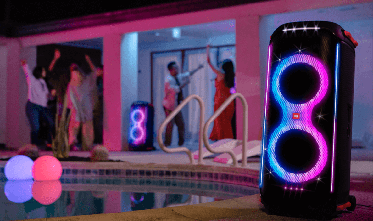 Lista de torres de som JBL PartyBox à prova de respingos d´água